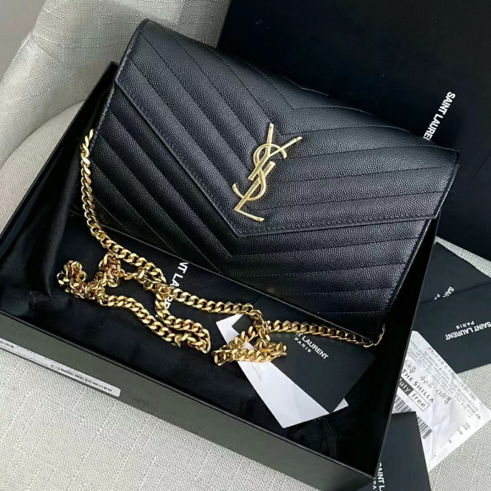 Authentic grade|Yes Saint Laurent WOC 9" Caviar bag / Women's chain bag ...