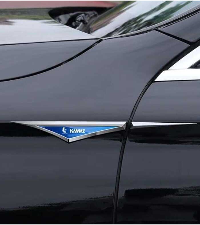 Xj 2Pcs/Set Car Fender Stainless Sticker Decals Emblem Exterior ...