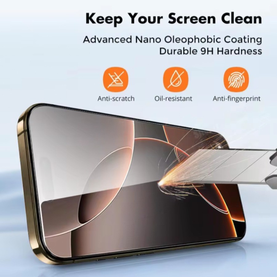 Scratch Resistant Ultra-clear Back Tempered Glass Screen Protector For ...