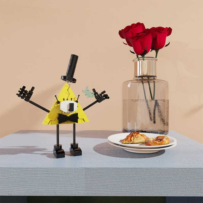 Animated MOC Characters Bill Cipher Model Triangular Inter-dimensional ...
