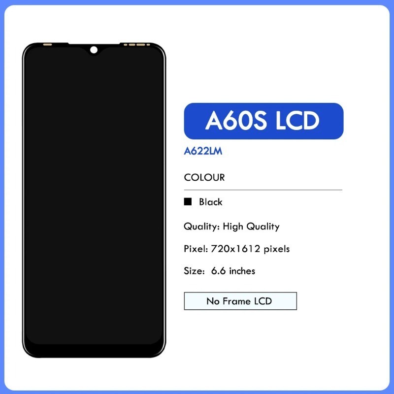 For Itel A60S LCD A662LM Display Touch Screen Digitizer Panel Assembly Replacement | Shopee ...