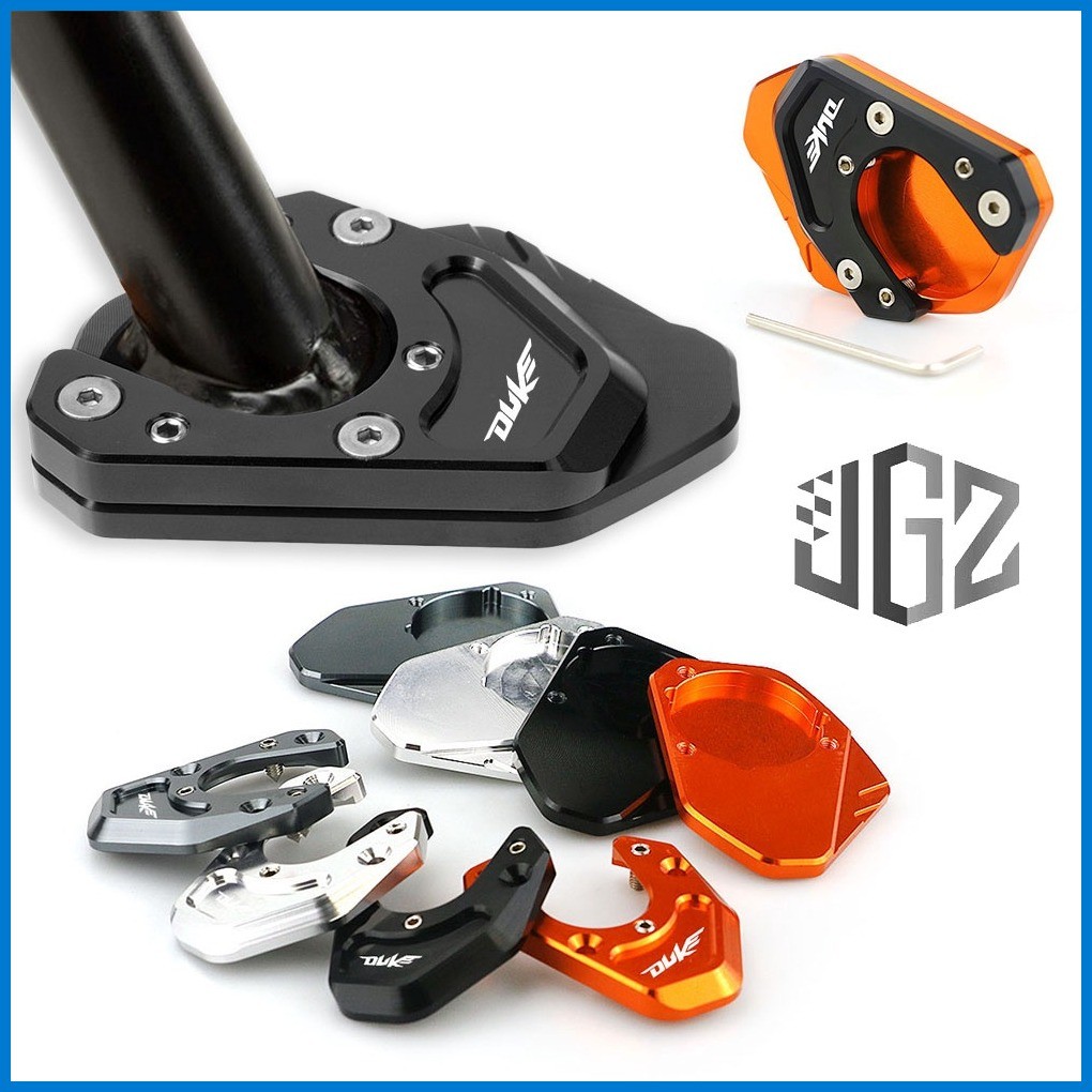For KTM duke 125 200 250 390 Motorcycle Kickstand Side Stand Enlarger Foot Extension Plate Pad ...