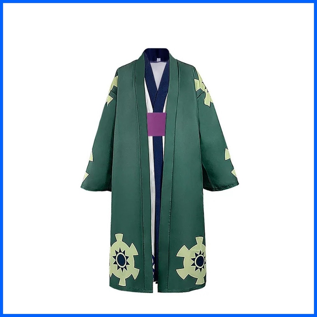 ۩ Anime Roronoa Zoro One Piece Sauron Shiro cos uniform and Kingdom ...