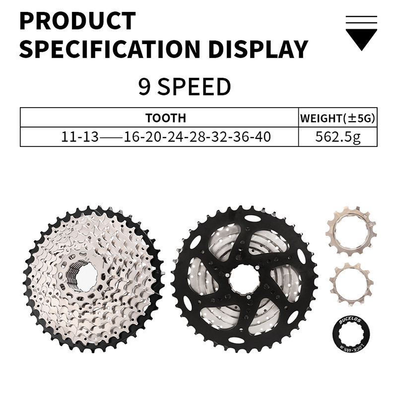 BUCKLOS Bike Cogs MTB Road Bike Cassette Cogs 8/9/10/11/12 Speed ...