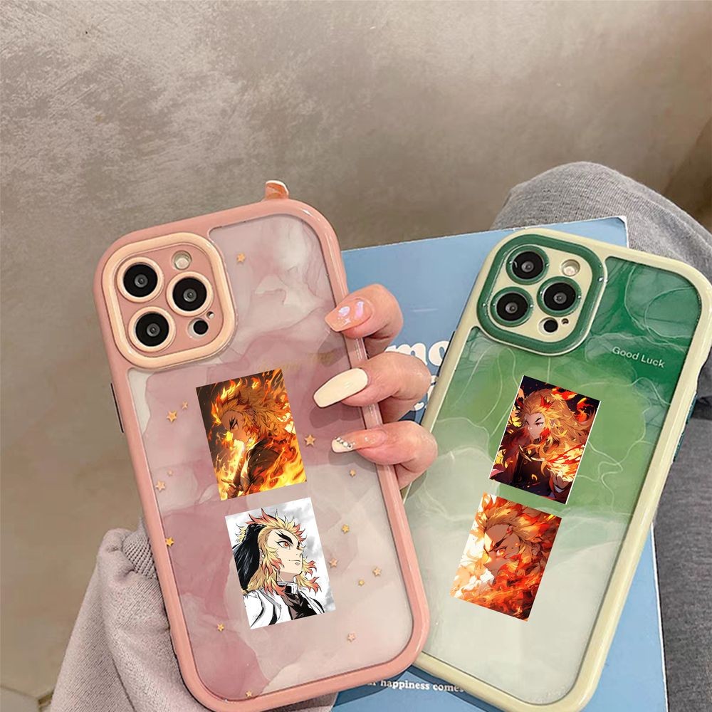 63PCS Waterproof Demon Slayer Rengoku Stickers - Cool Flame Hashira ...