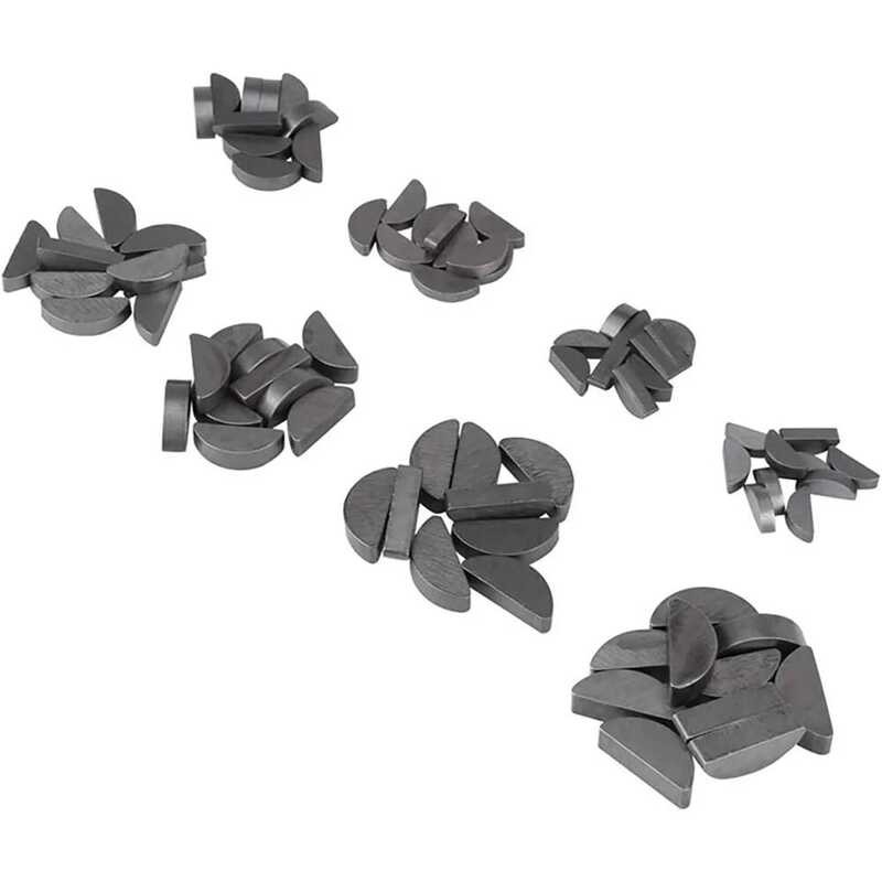 80Pcs Metric Woodruff Keys, Half Moon Semicircle Bond Hardware Keyway ...