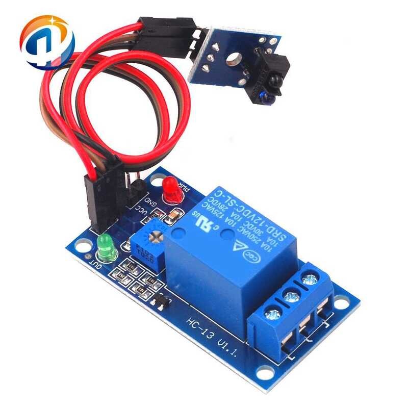 1-channel tracking relay sensor module 12V with tracking small board ...