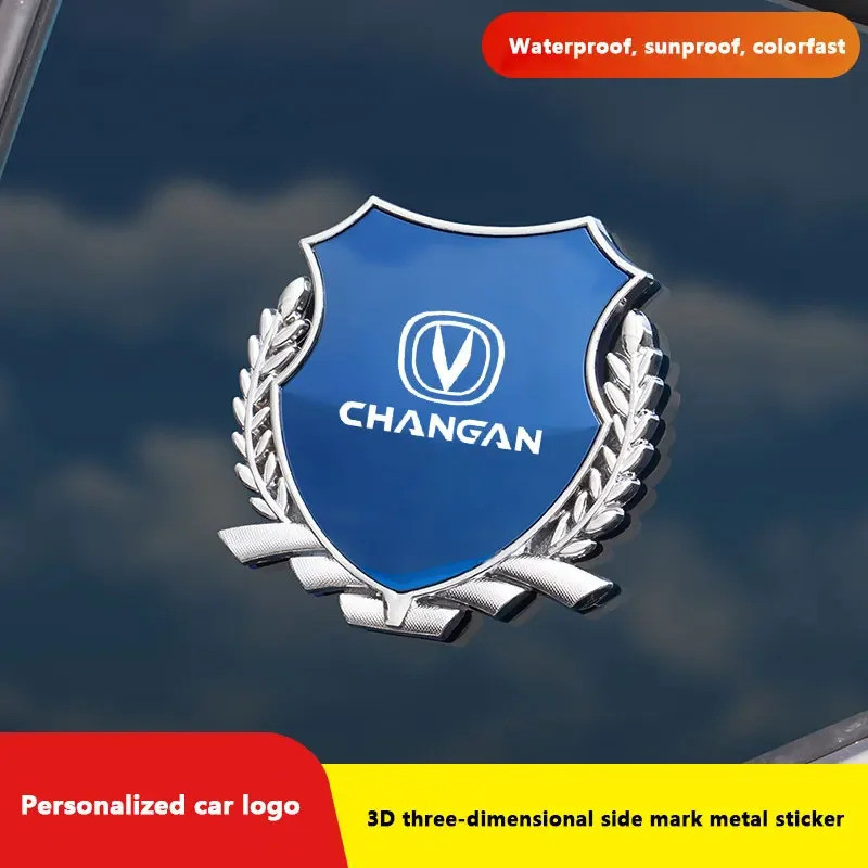 3D Metal Car Trunk Window Side Emblem Badge Decal Sticker For Changan ...
