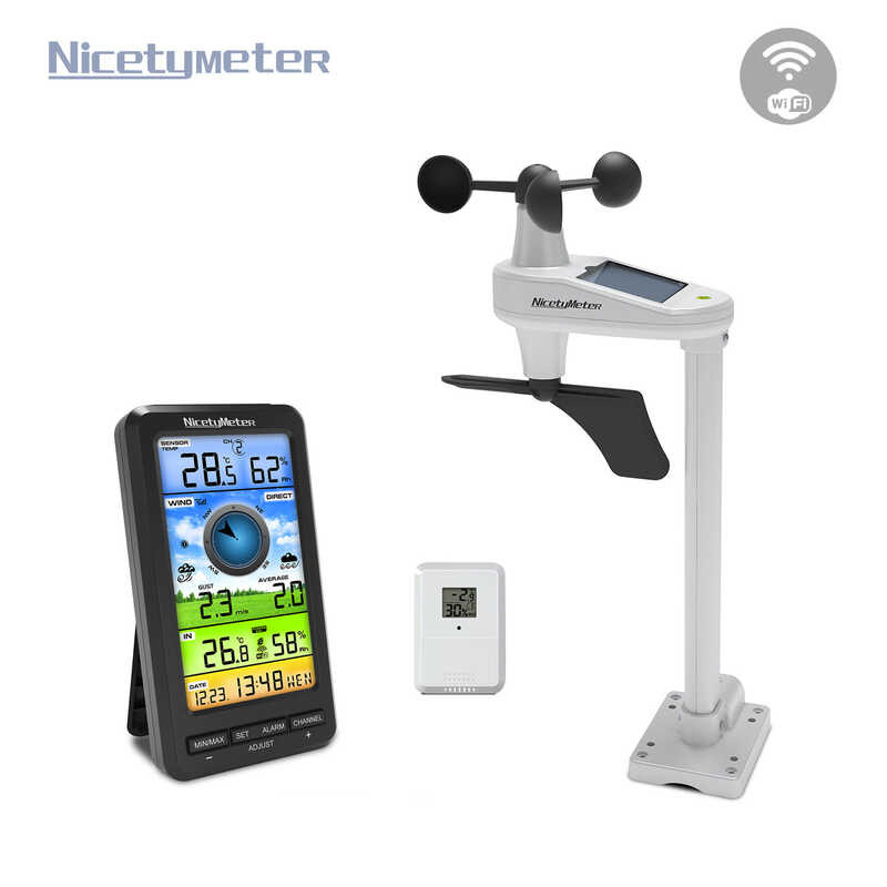 0214W wireless WiFi weather station anemometer wind speed measurement ...