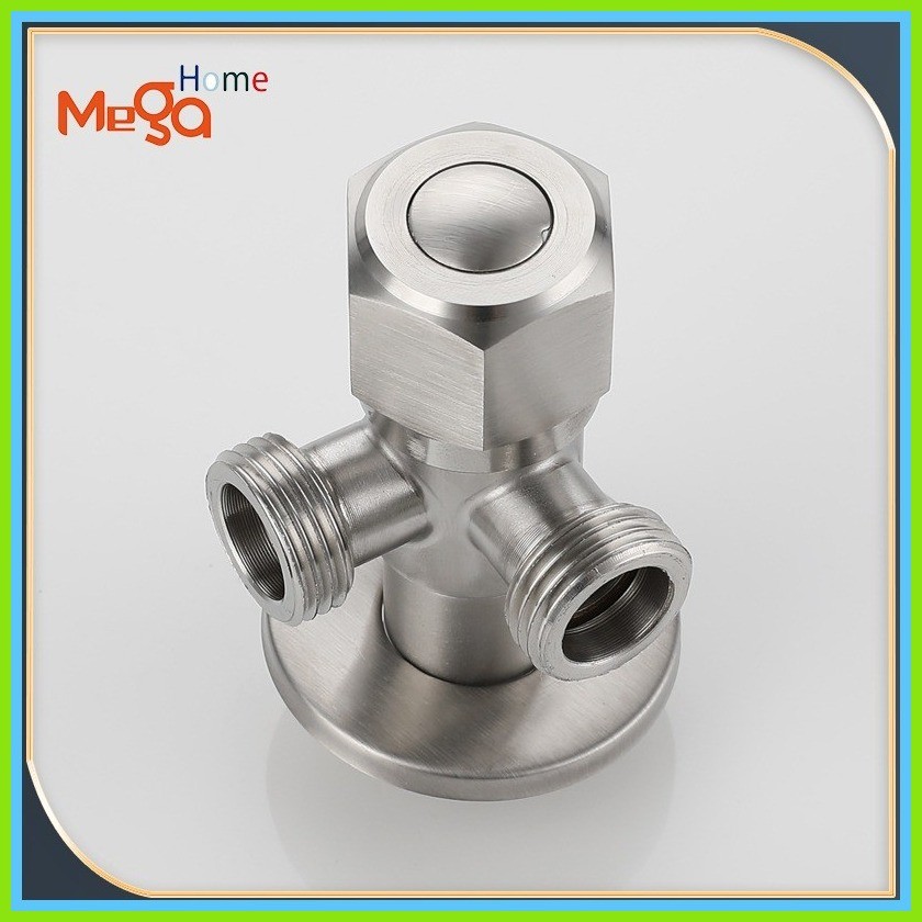 ๑ SUS304 Stainless Steel 2 Way Angle Valve 90 Degree Toilet Bidget ...