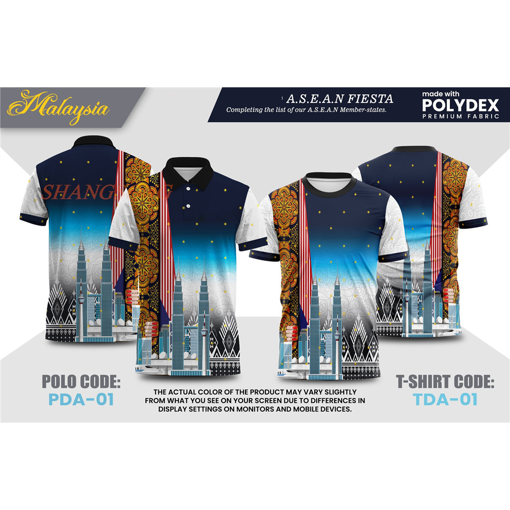 [READY STOCK]ASEAN FIESTA MALAYSIA DESIGN TSHIRT & POLOSHIRT FULL ...