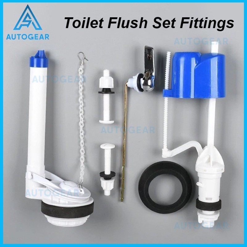 1Set Toilet Flush Set Fittings Dual Button Flush Valve Toilet Inlet ...