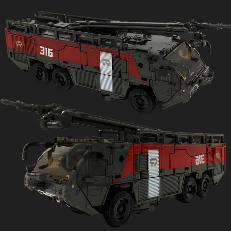 2 Transformers Movie Version Enemy Transformer Toy For Boys Fire Truck ...