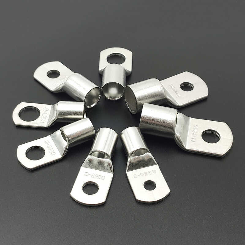 70-95Mm² 10Pcs Copper Lugs Terminals Battery Wire Welding Cable ...