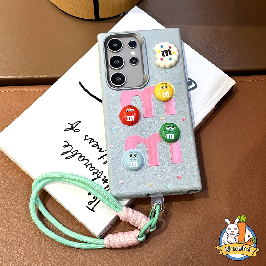 M&M's Casing + 3D Doll For OPPO A3X A60 A79 A38 A18 A95 A94 A93 A92 A78 ...