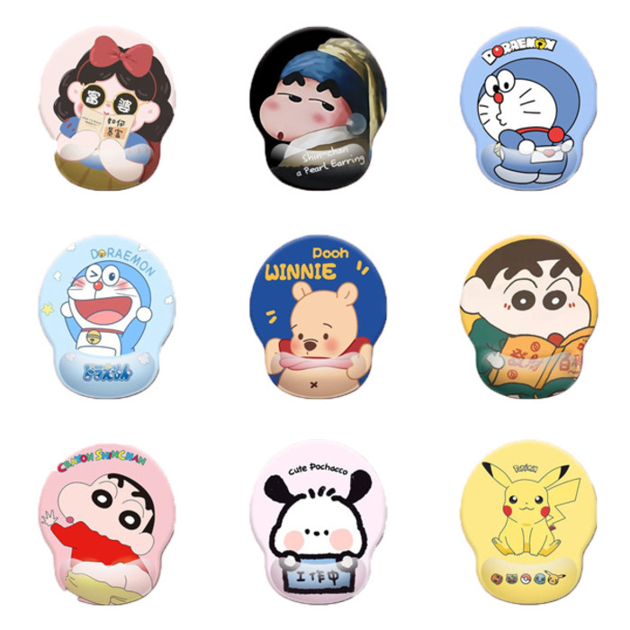 70 Style Cute Cartoon Extended Mouse Pad with Wrist Support Aesthetic ...
