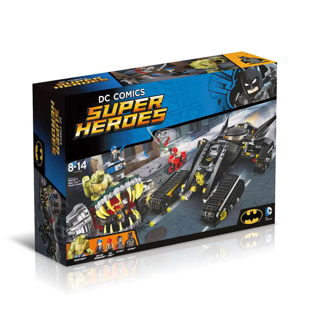 Marvel Series Compatible 76055 Superhero Batman and Crocodile Killer ...