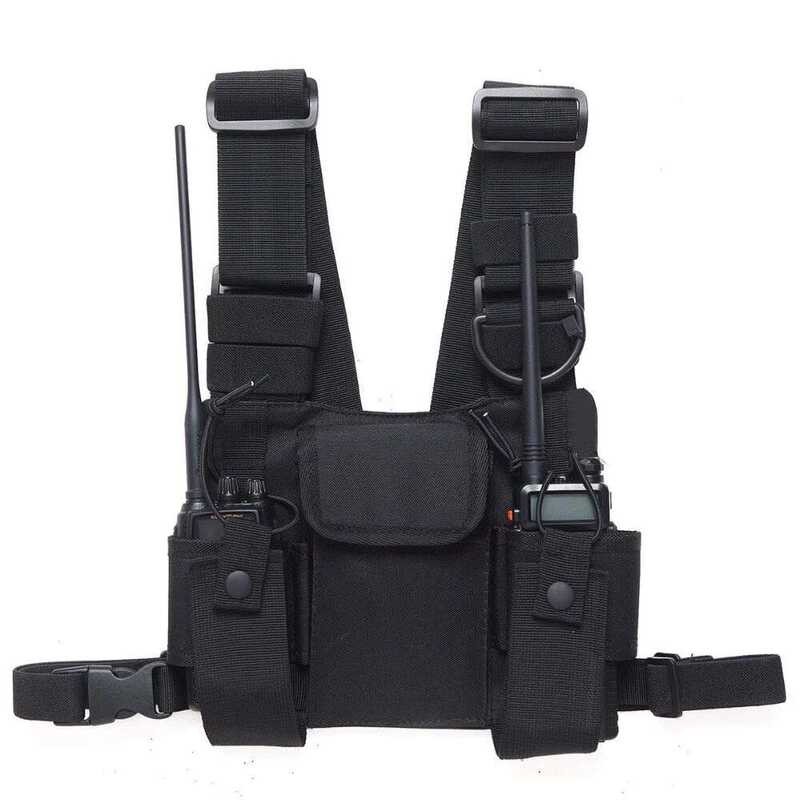 Ins Trend Brand Tactical Vest Chest Rig Bag Multi-Pocket Multi-Function ...