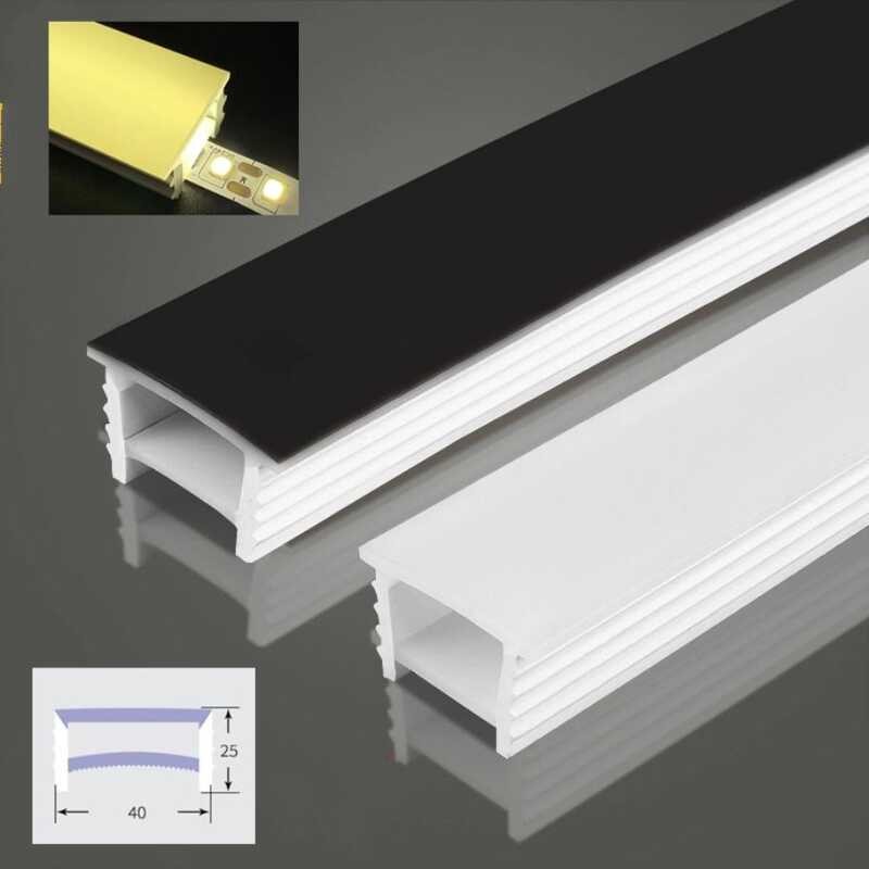 COD LED Light Strip Recessed White Silicone Tube Neon Flexible Rope ...