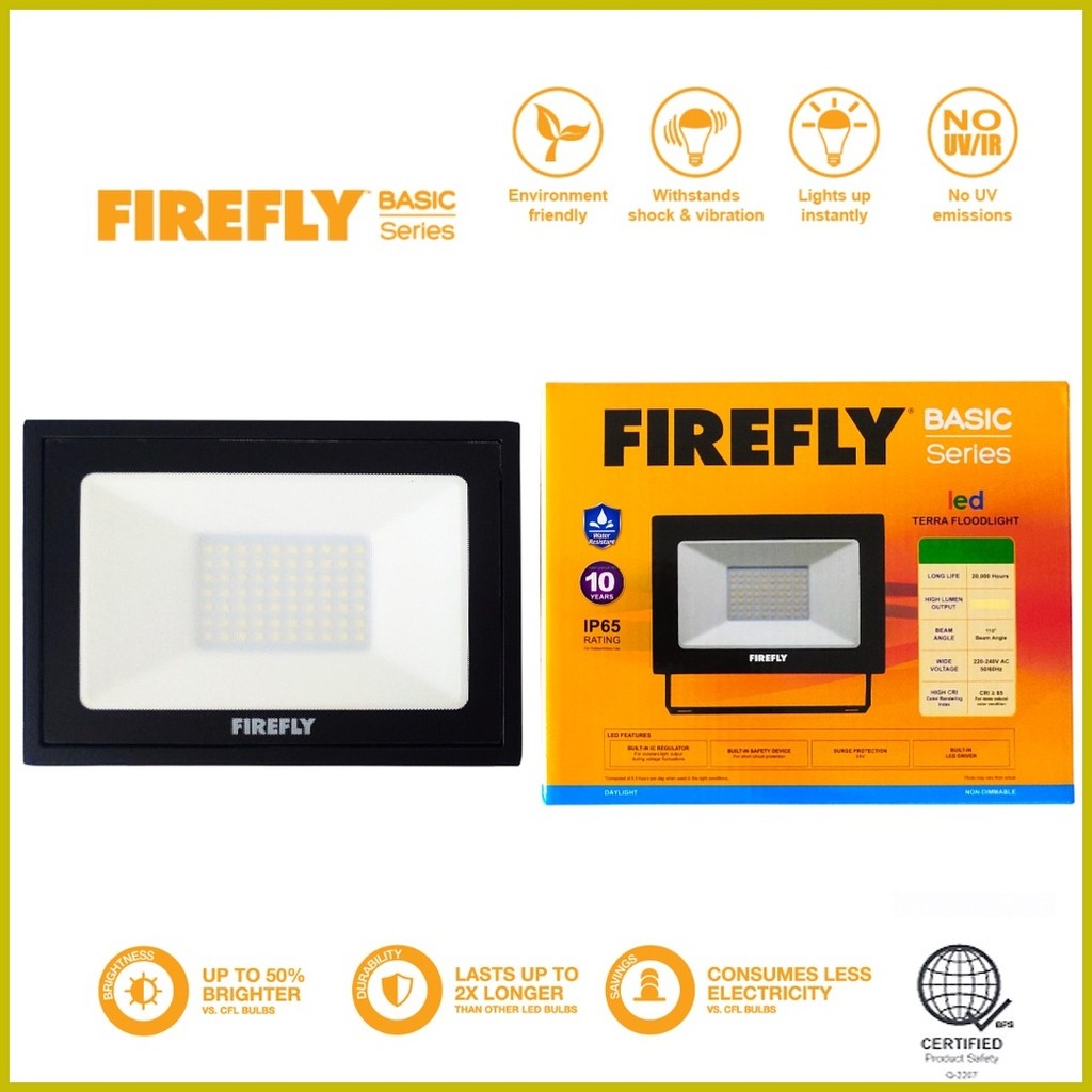 ⊕ Firefly Basic Series Terra Light Emitting Diode LED Floodlight 100W EFL88100DL | Shopee ...