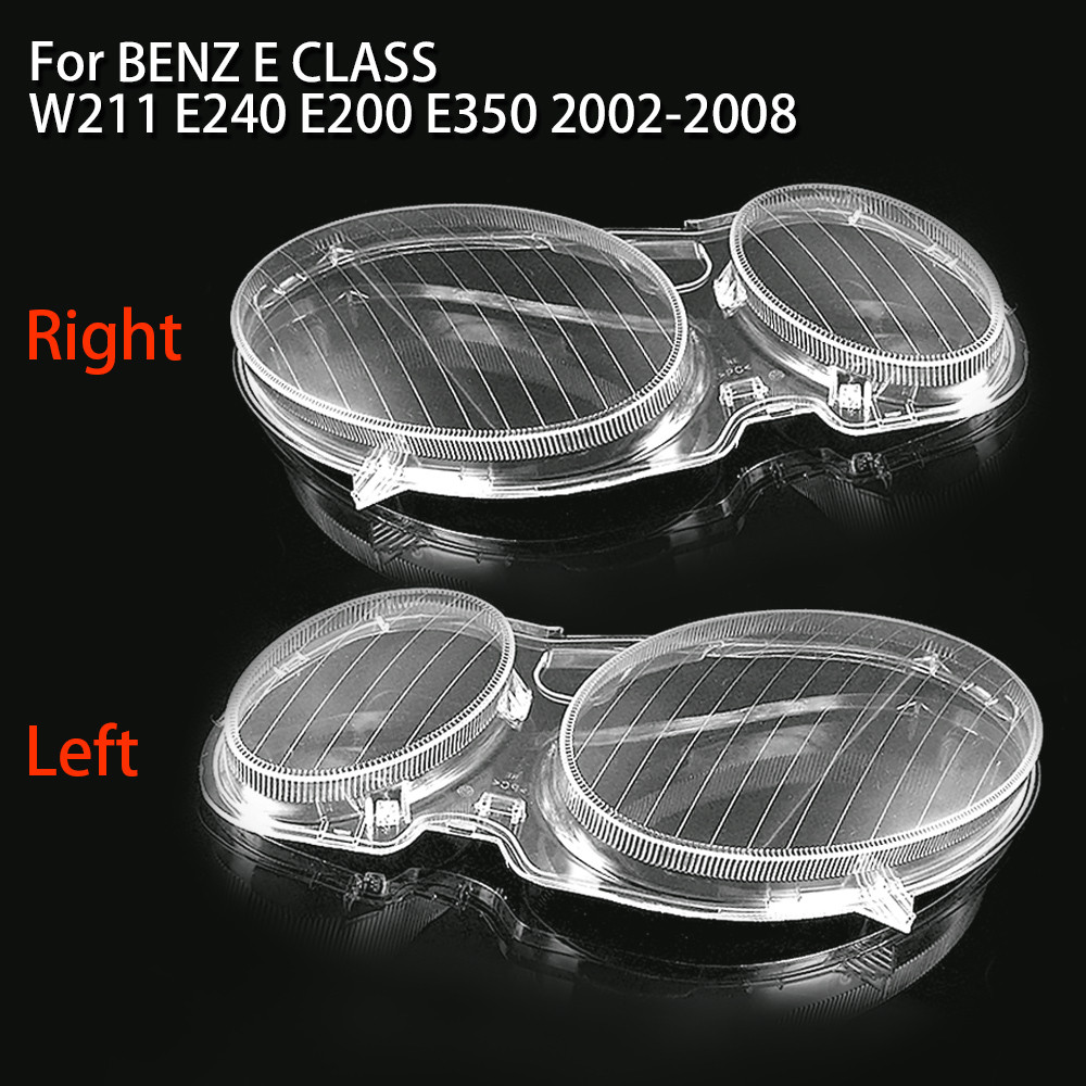 Headlight Cover Mercedes Benz E-Class W211 2002-2008 E320 E350 E280 E300 E5 Automotive Headlight ...