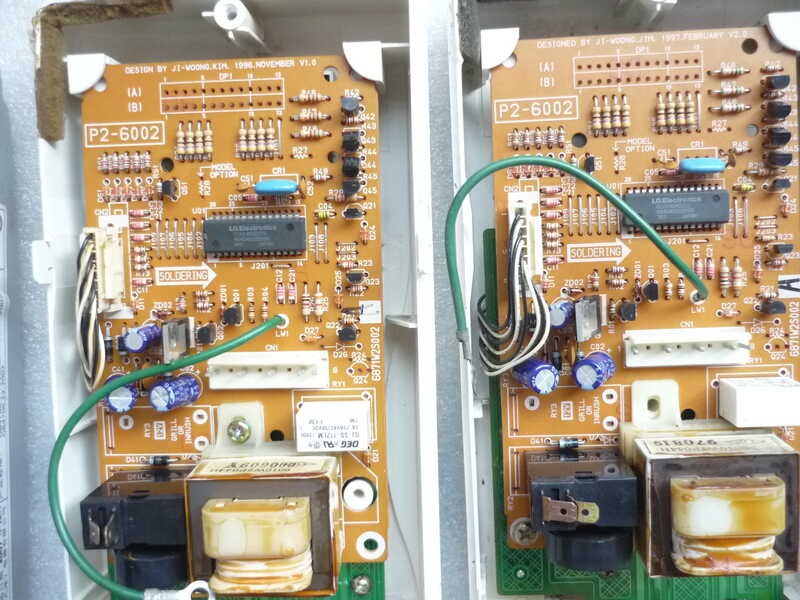 LG microwave ms- 1977 MTW accessories computer p 2 - 6002 control ...