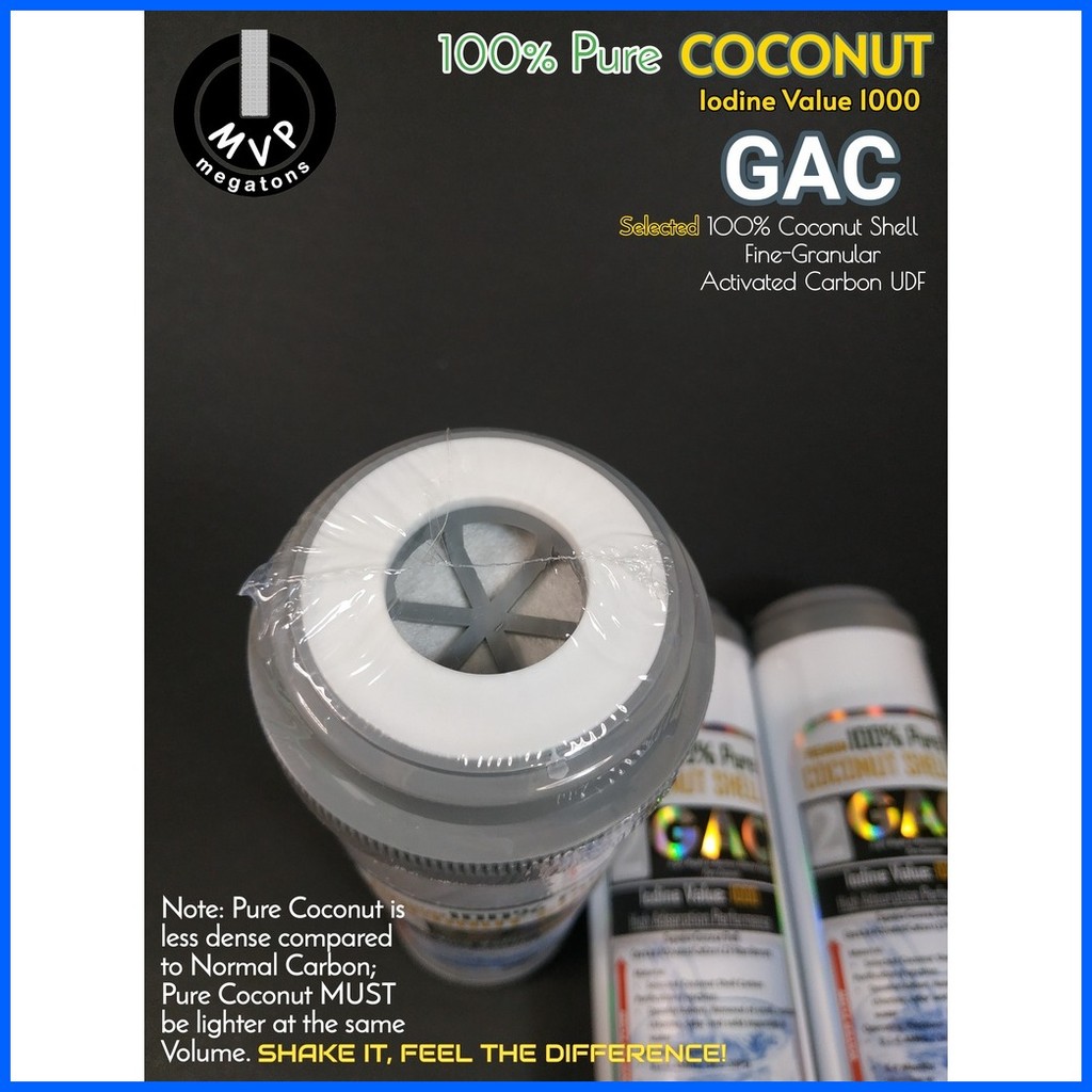 ⊕ ♝ Pure Coconut Shell UDF GAC Iodine Number 1000 Granular Activated ...