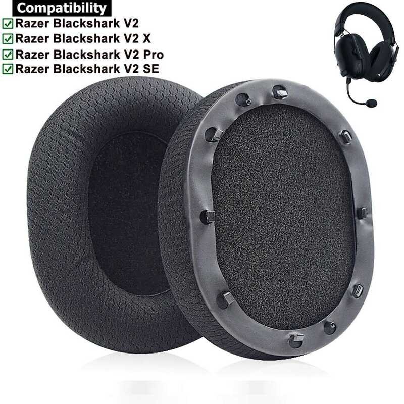 Yy Mesh Fabric Memory Foam Pads For Razer Blackshark V2 Pro V2x V2se ...