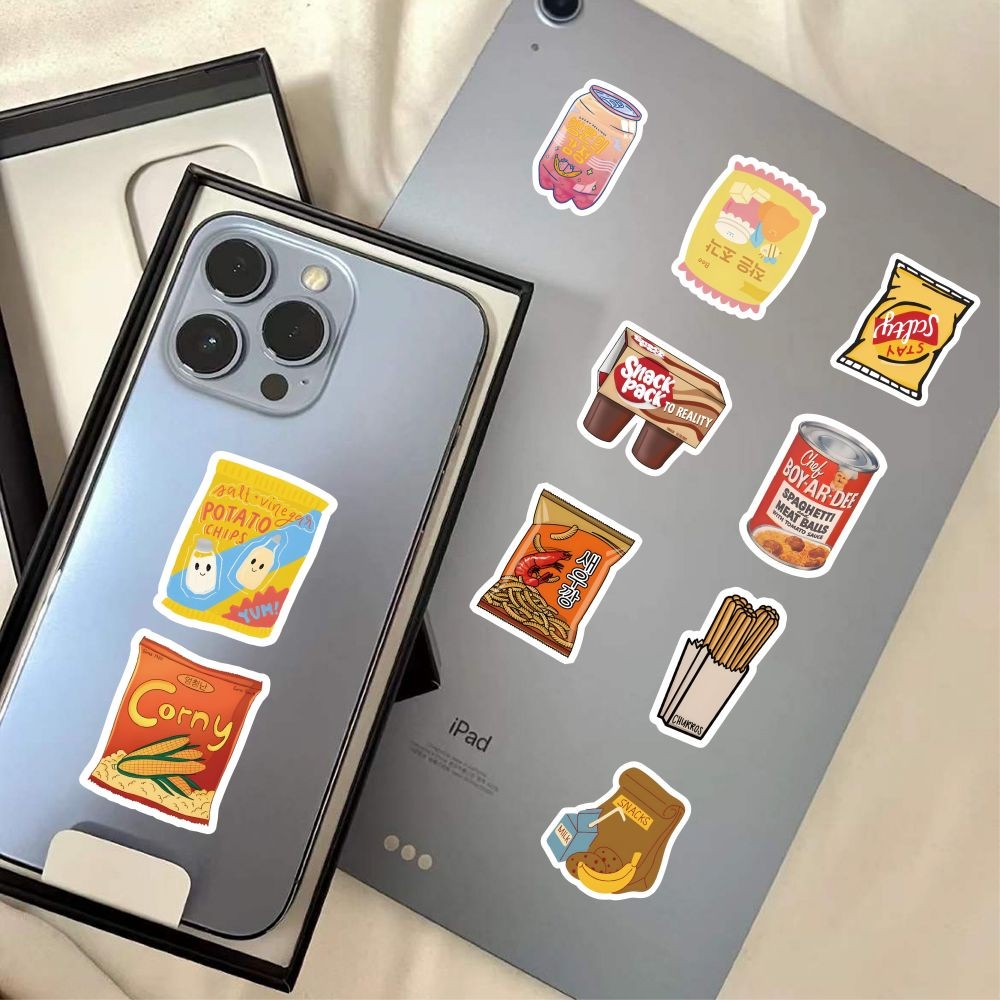 60Pcs Snack Pack Style B Sticker Set - Foodie Decor for Journals ...
