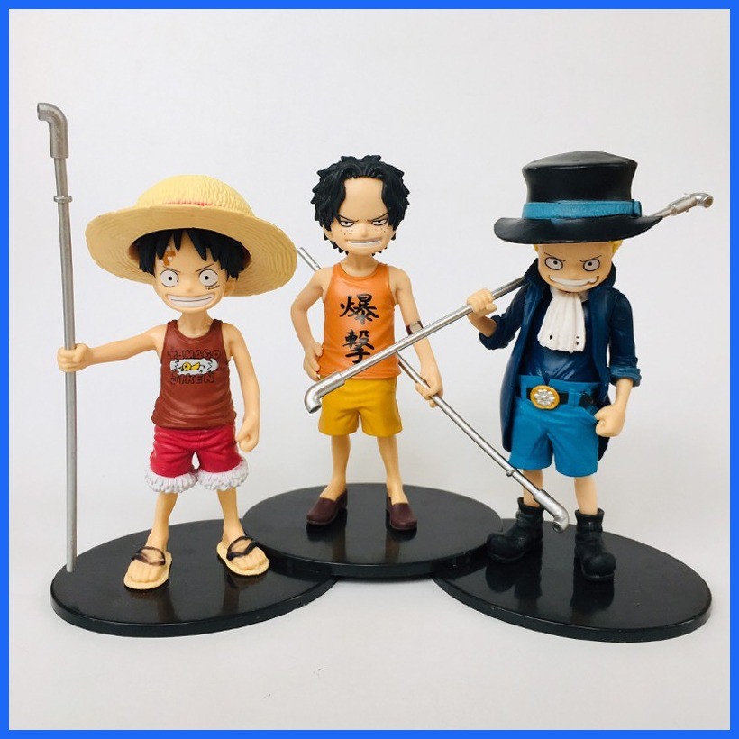 ⇧ One Piece Puppet Anime Handmade Luffy Sabo Essan Sauron Model Doll ...