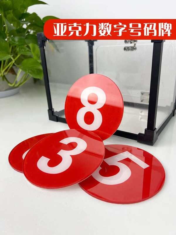 Acrylic Stickers 12345678 Floor 1 to 100 Table Internet Cafe Seat Hotel ...