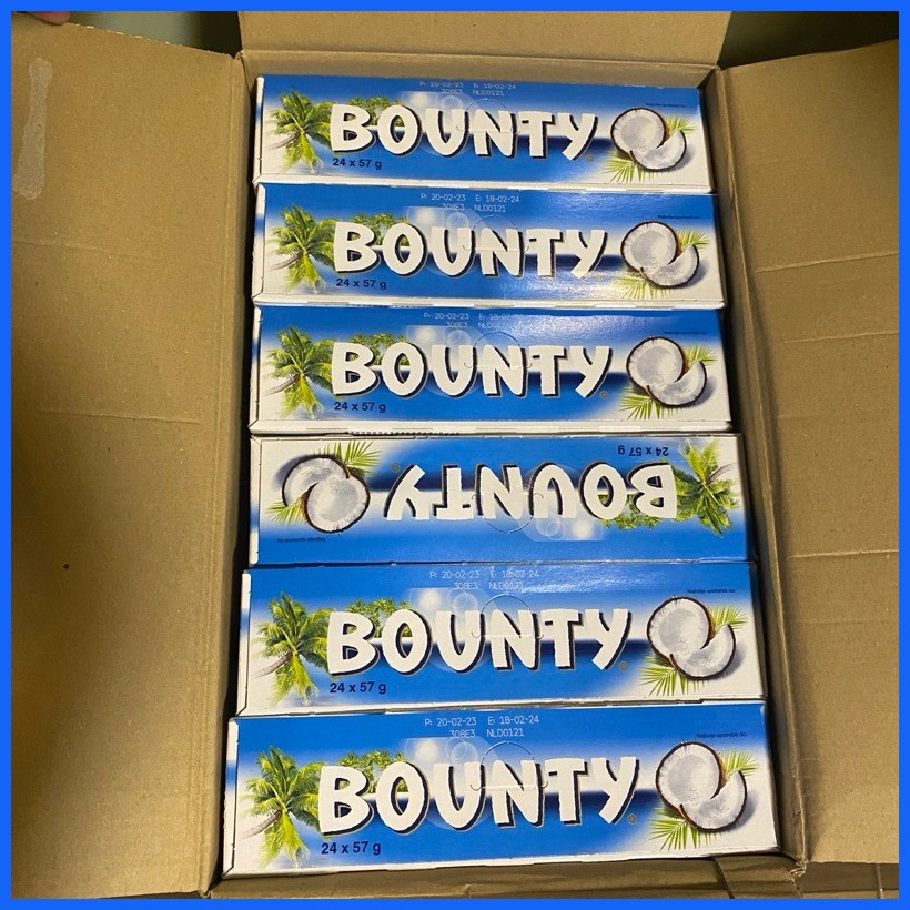 ♈ BOUNTY Bars 57grams x 24 bars( June 2025 Expiry) | Shopee Philippines