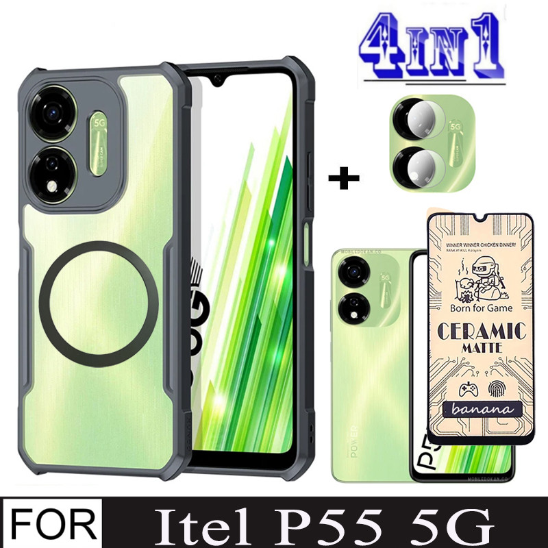 Itel P55 5G Shockproof Phone Case for itel A50 A70 A60 S23 P65 Privacy ...