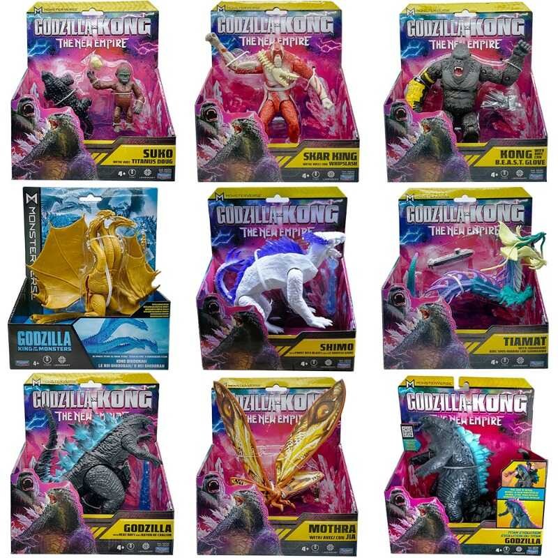 Playmates Empire Godzilla Vs Kong Action Figure MOTHRA TIAMAT Skar King ...