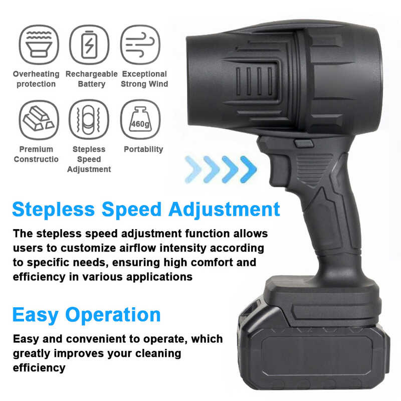 Handheld Jet Fan 500G High Thrust Violent Fan Brush Motor Ducted ...