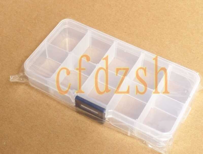 Chip box, component box, IC box, tool storage box, 10 compartment ...