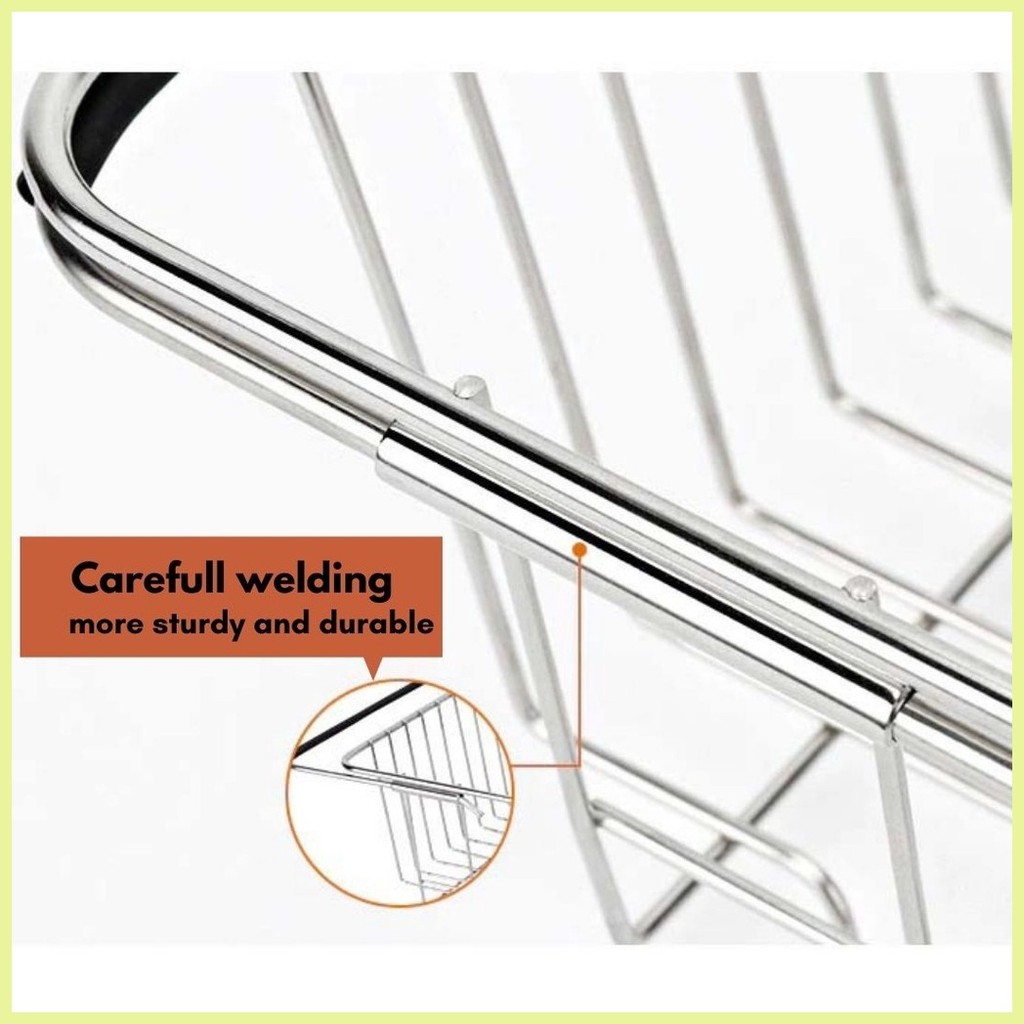 Stainless steel bowl rack sink rack drainage platform expandable ...