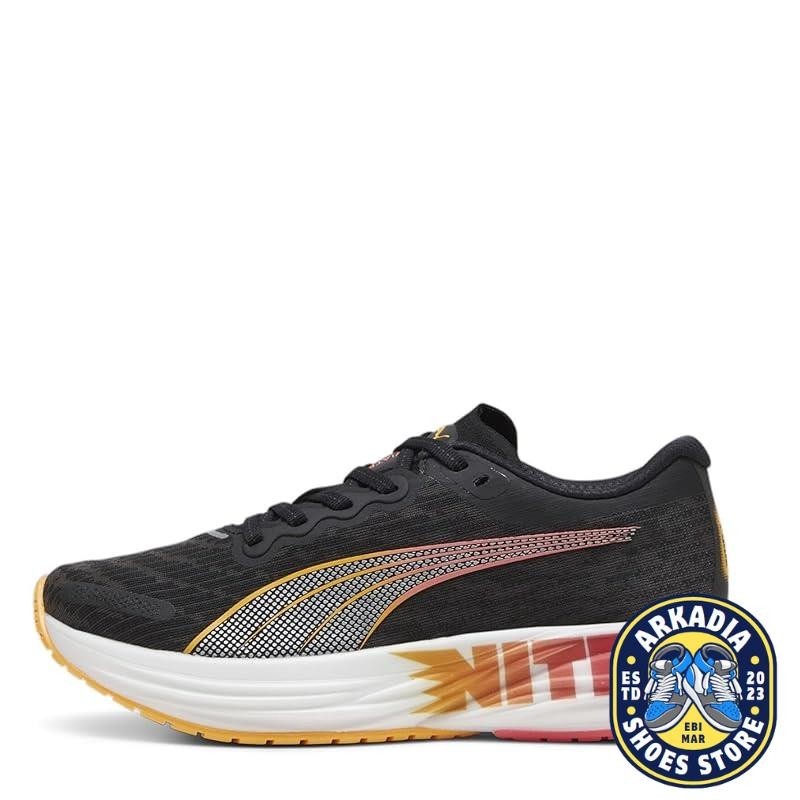 Puma Women's Deviate Nitro 2 FF Running Shoes - Black/Sunstream/Sunset ...