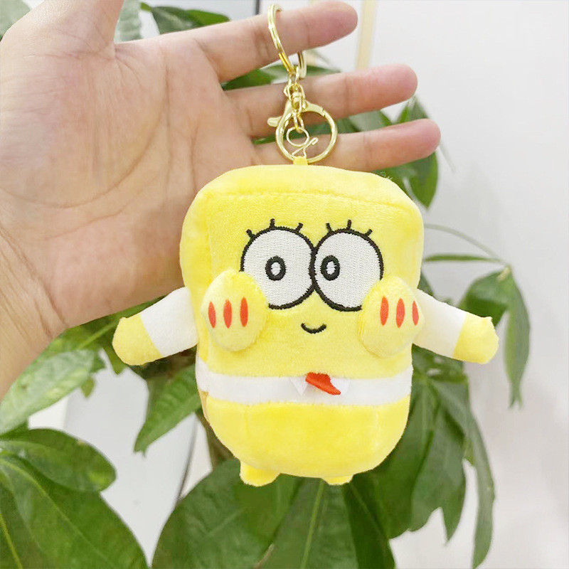 Colorful Fun And Spongebob And Patrick Star Plush Keychain Doll Ages ...