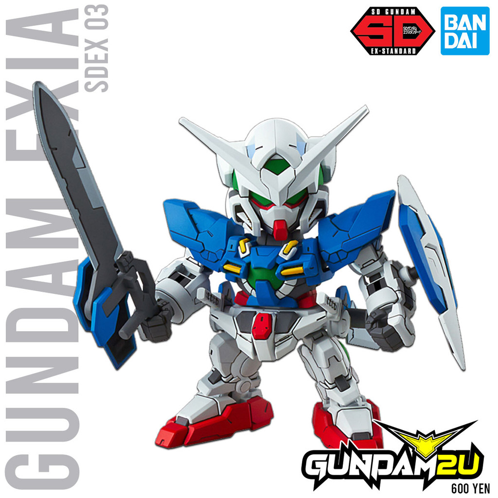 BANDAI SDEX 03 GN-001 Gundam Exia - SD Gundam EX-Standard STD Gundam 00 ...
