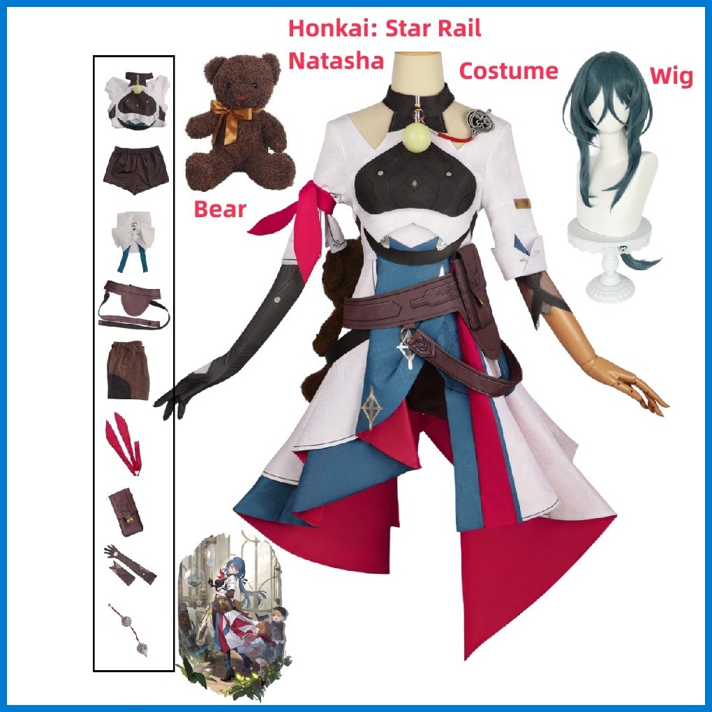 Game Honkai Star Rail Natasha Cosplay Costume Anime Wig Clothes CosZuz ...