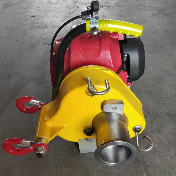 Small Portable 2 Ton Gasoline Powered Winch 3T Vertical Lifting ...