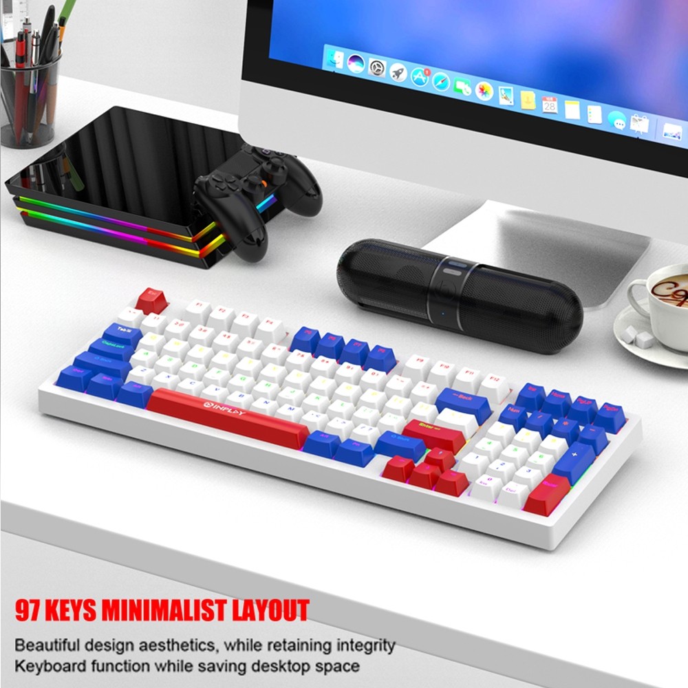 Inplay GAO 970S RGB Light 97-Keys Mechanical Gaming Keyboard | Shopee ...