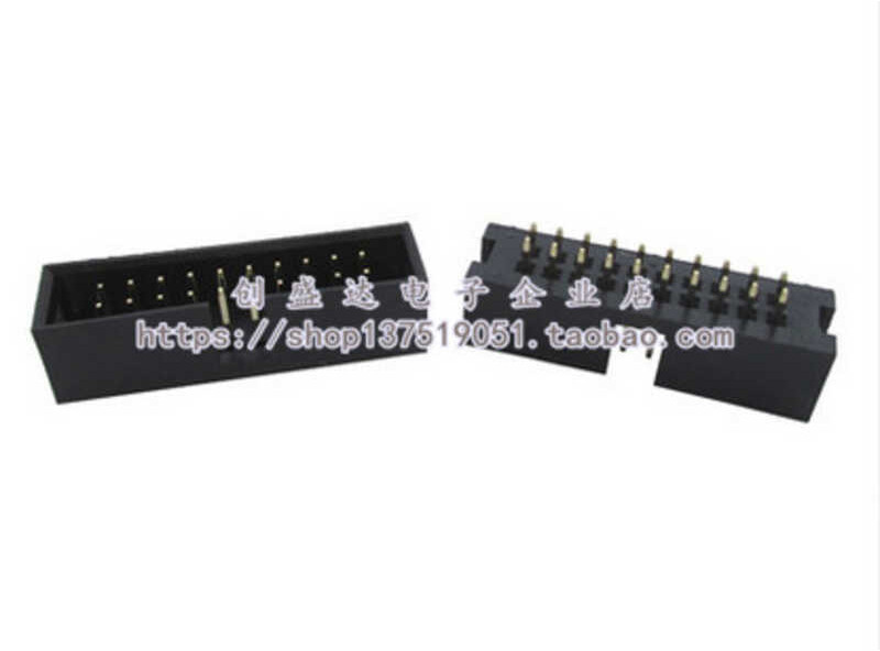 DC3-20P 20 pin 2.54MM spacing simple horn socket straight pin ISP ...