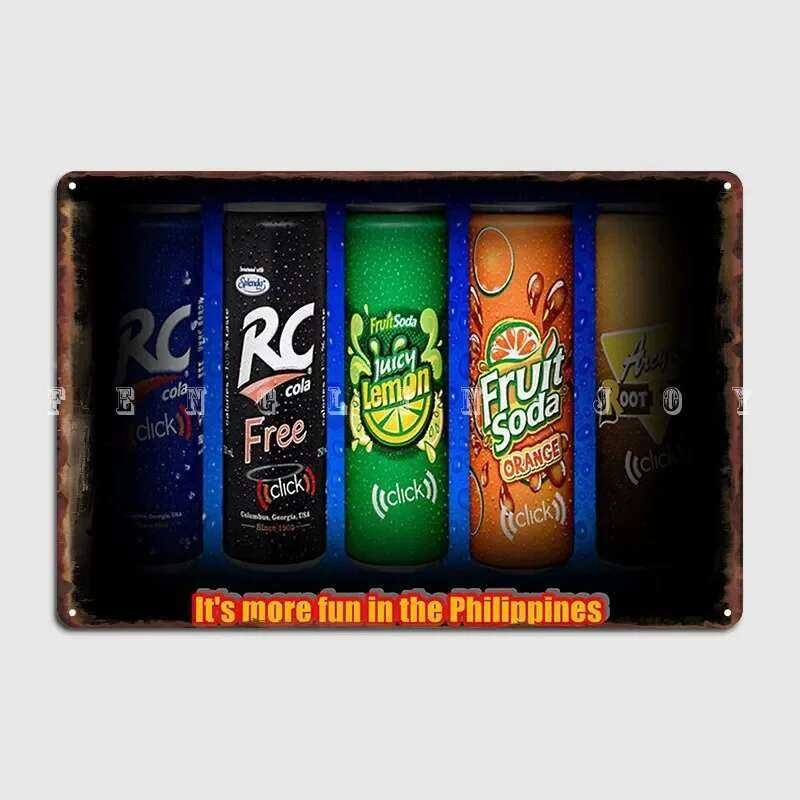 Rc Soft Drinks Philippines Metal Sign Pub Wall Decor Printing Pub ...