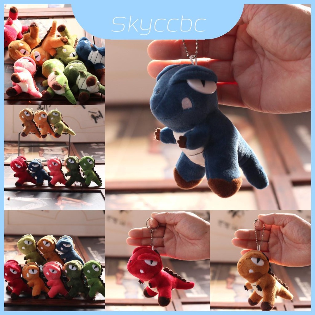 Dinosaur Cute Soft Keychain Plush Toy Adorable Mini 12cm T-rex Stuffed ...