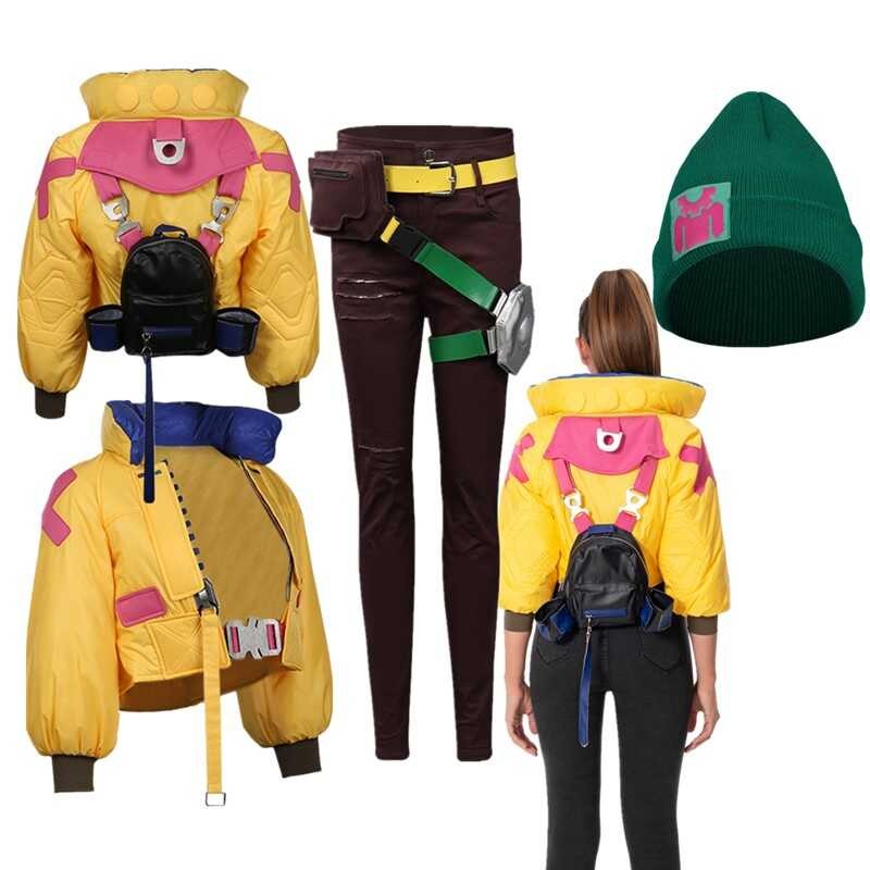 Killjoy VALORANT Cosplay Costume Yellow Coat Pants Belt Hat Outfits ...
