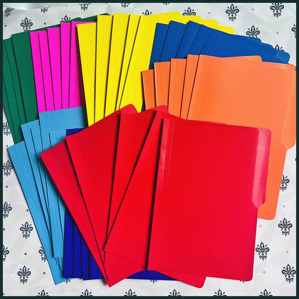 ① COLORED FOLDER MINI SIZE (9 inches x 6.5 inches) (SOLD PER SET OF 5 ...