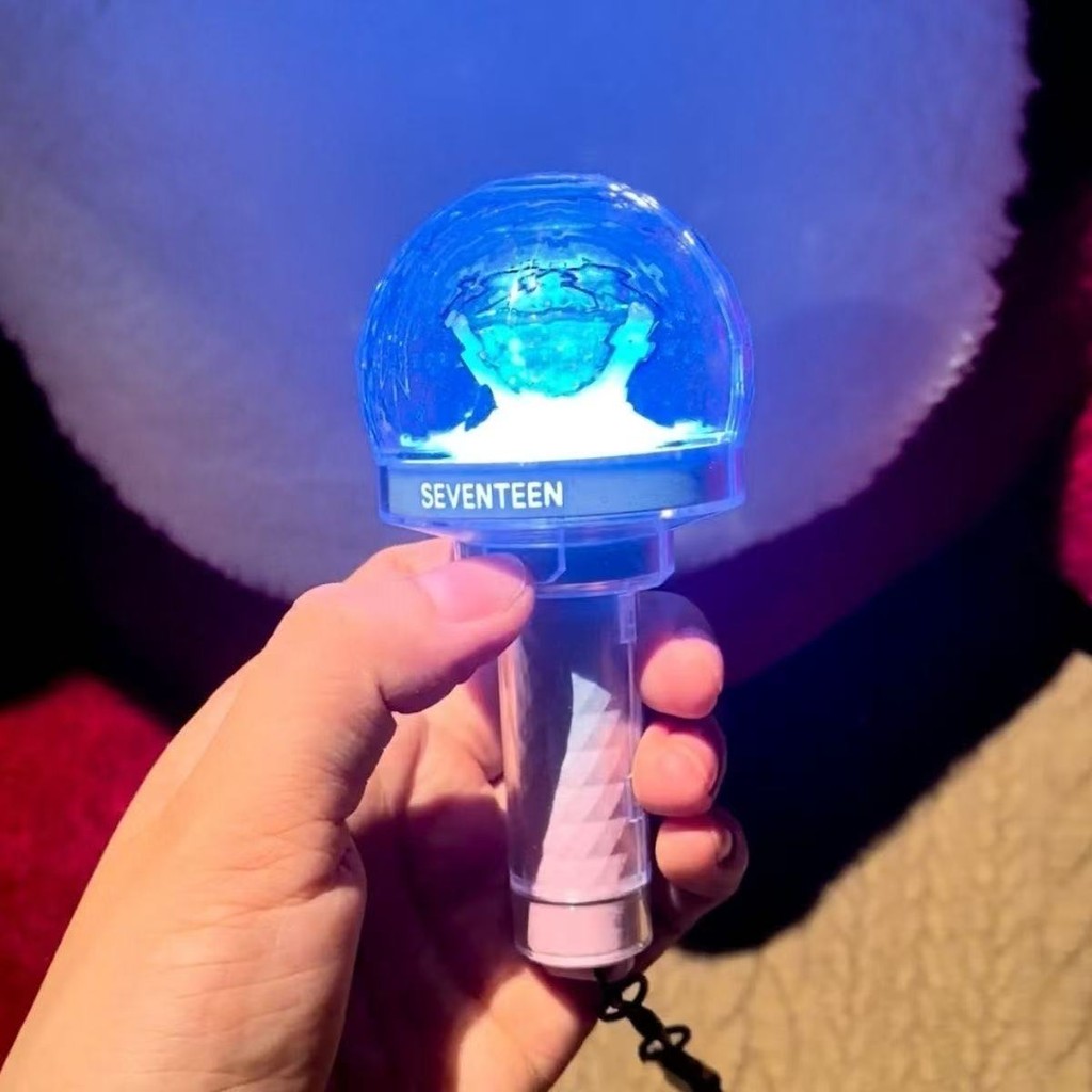 Kpop Idol SEVENTEEN Mini Lightstick Keyring 10th Anniv Carat Glow Stick ...