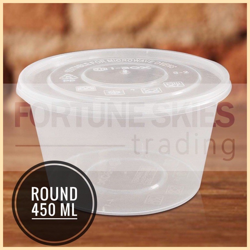 IBox 450mL Round Microwavable Container - 50 pcs ﹊ | Shopee Philippines